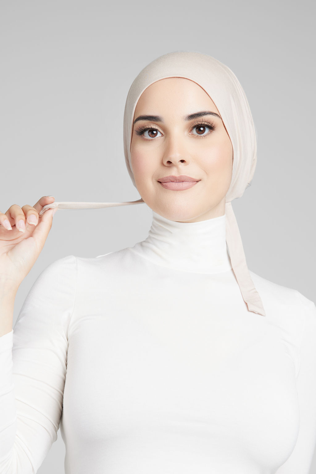 Nude Tie Cap - Hijab House